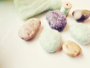 Advent Week 1 Activity :: Felted Stones – Tiny Peasant